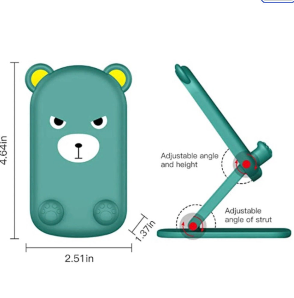 Cute Foldable Adjustable Cartoon Cell Phone Holder Standportable ...