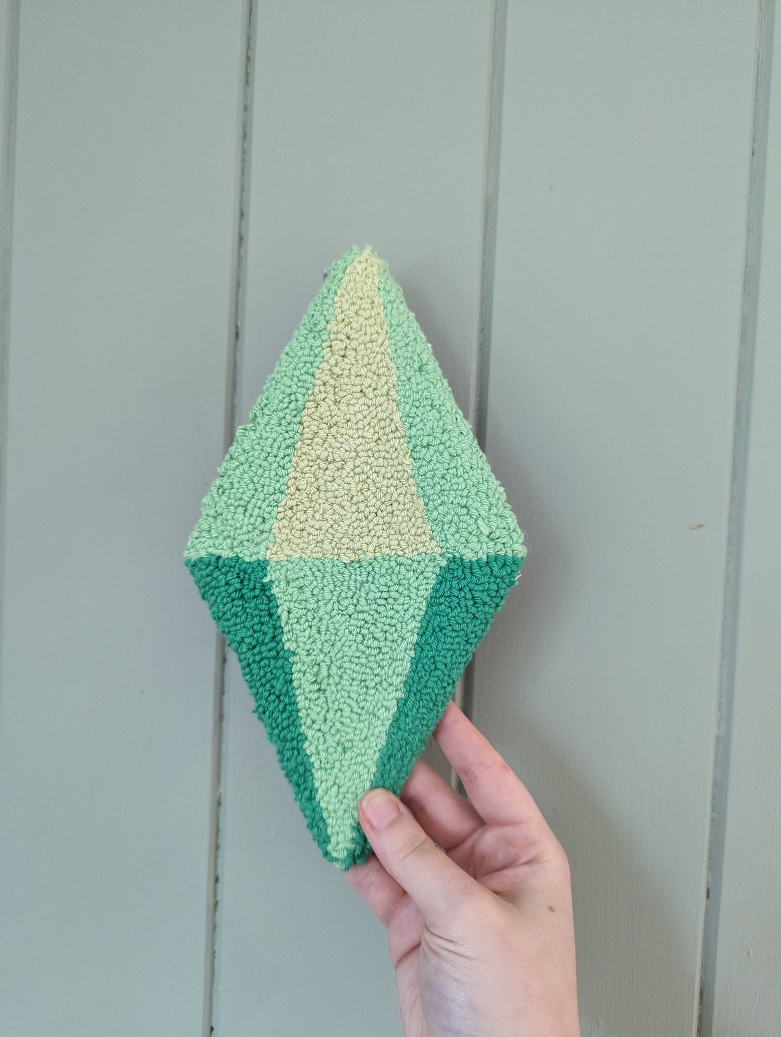Mood Plumbob Punch Needle | Sims Inspired Keychain/ Wall Hanging ...