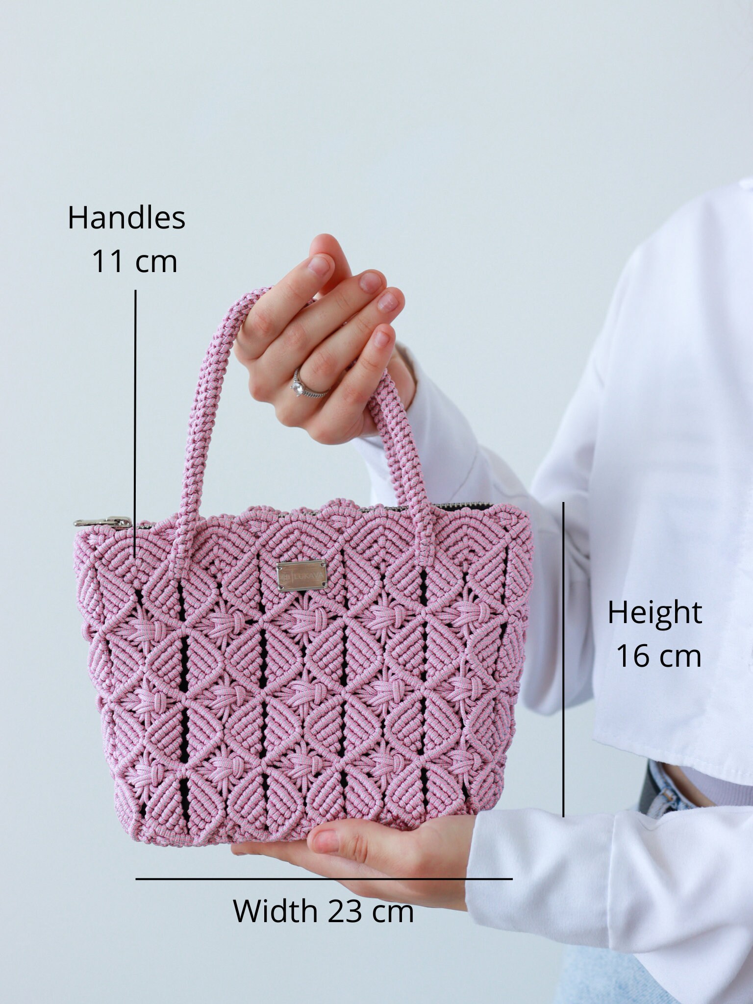 Handmade Rose Pink Macrame Handbag Mini Shoulder Bag for Women - Etsy