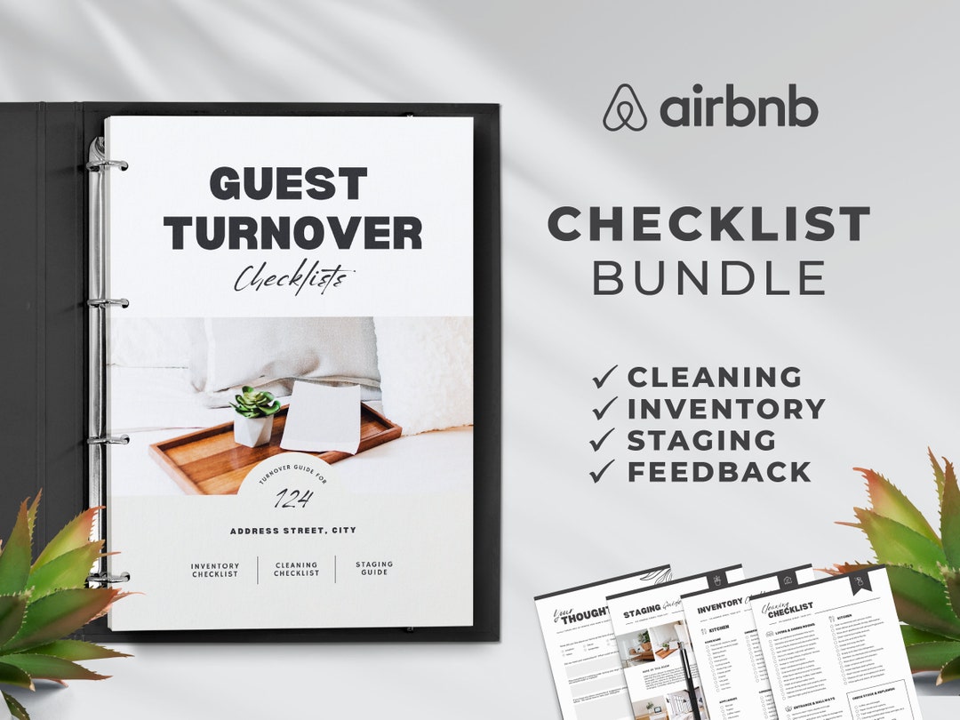 Airbnb Guest Turnover Binder Template Checklist Template - Etsy Australia