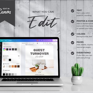Airbnb Guest Turnover Binder Template | Checklist Template | Cleaning ...