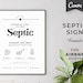 Airbnb Septic Sign | Printable Septic Rules Sign | Editable Canva ...