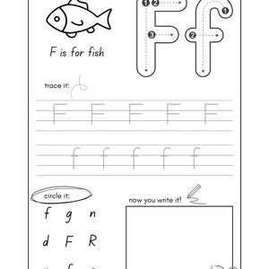 Printable Fun ABC Coloring Writing Practice Exercises for Pre-k ...
