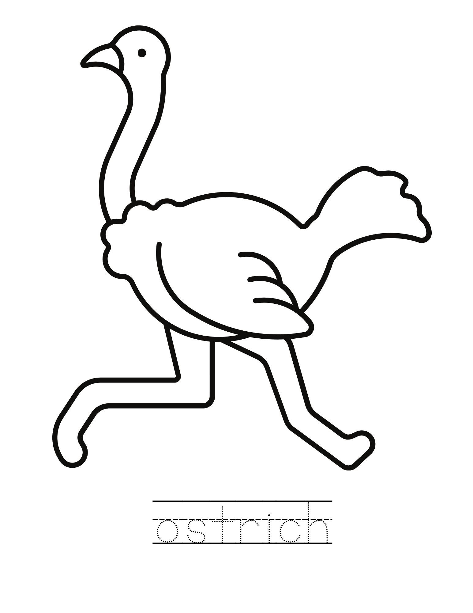 Printable Fun Zoo Animals Coloring Book for Kids With Word Tracing, Pre ...