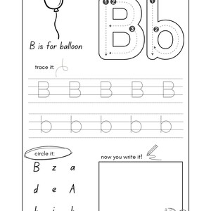 Printable Fun ABC Coloring Writing Practice Exercises for Pre-k ...