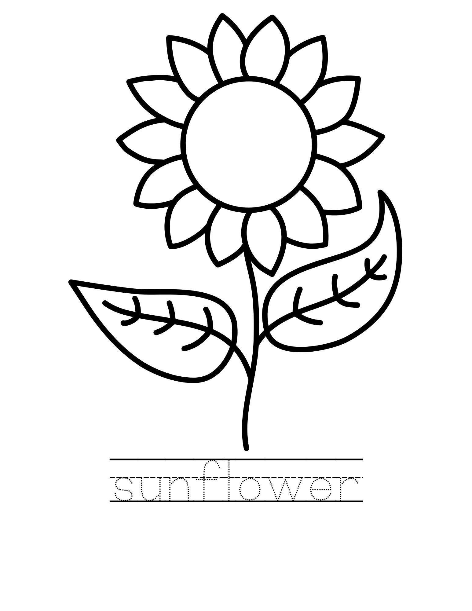 Printable Fun Coloring and Learning Book, Floral Designs With Word ...