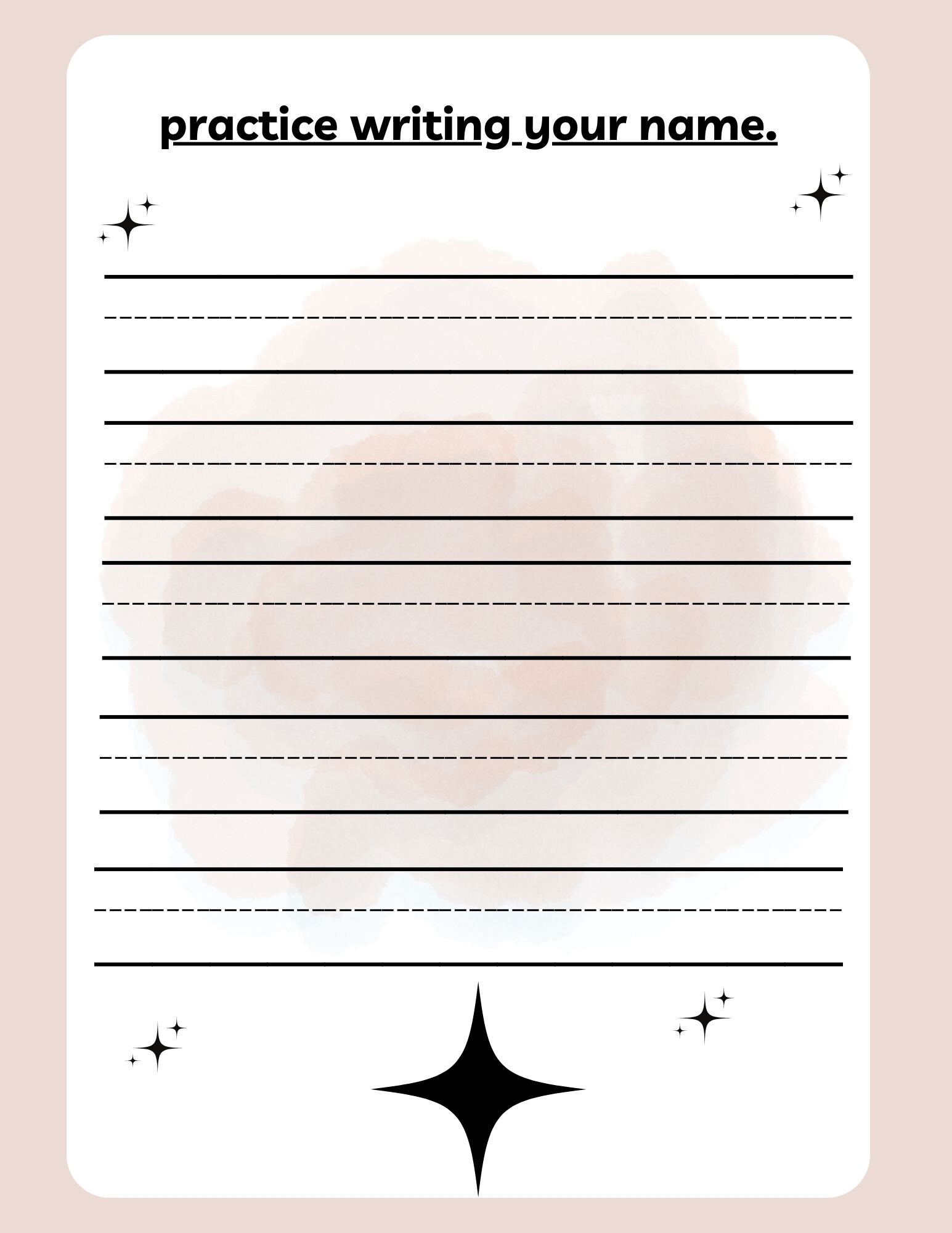 Printable Fun Tracing Writing Practice Exercises for Pre-k Kindergarten ...