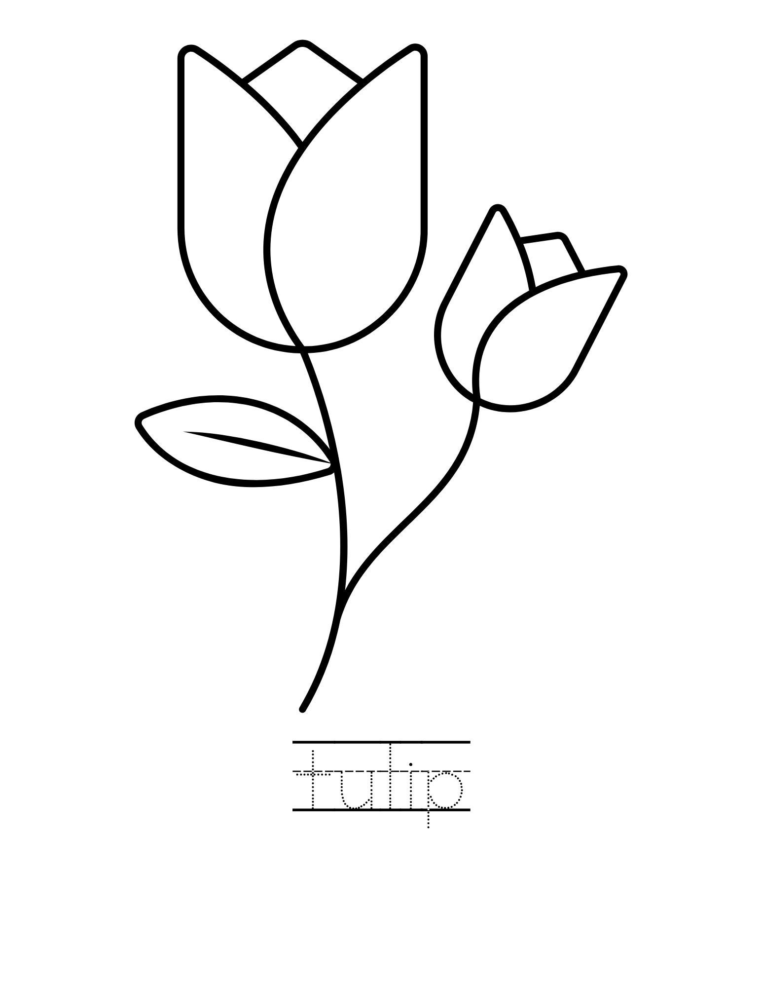 Printable Fun Coloring and Learning Book, Floral Designs With Word ...