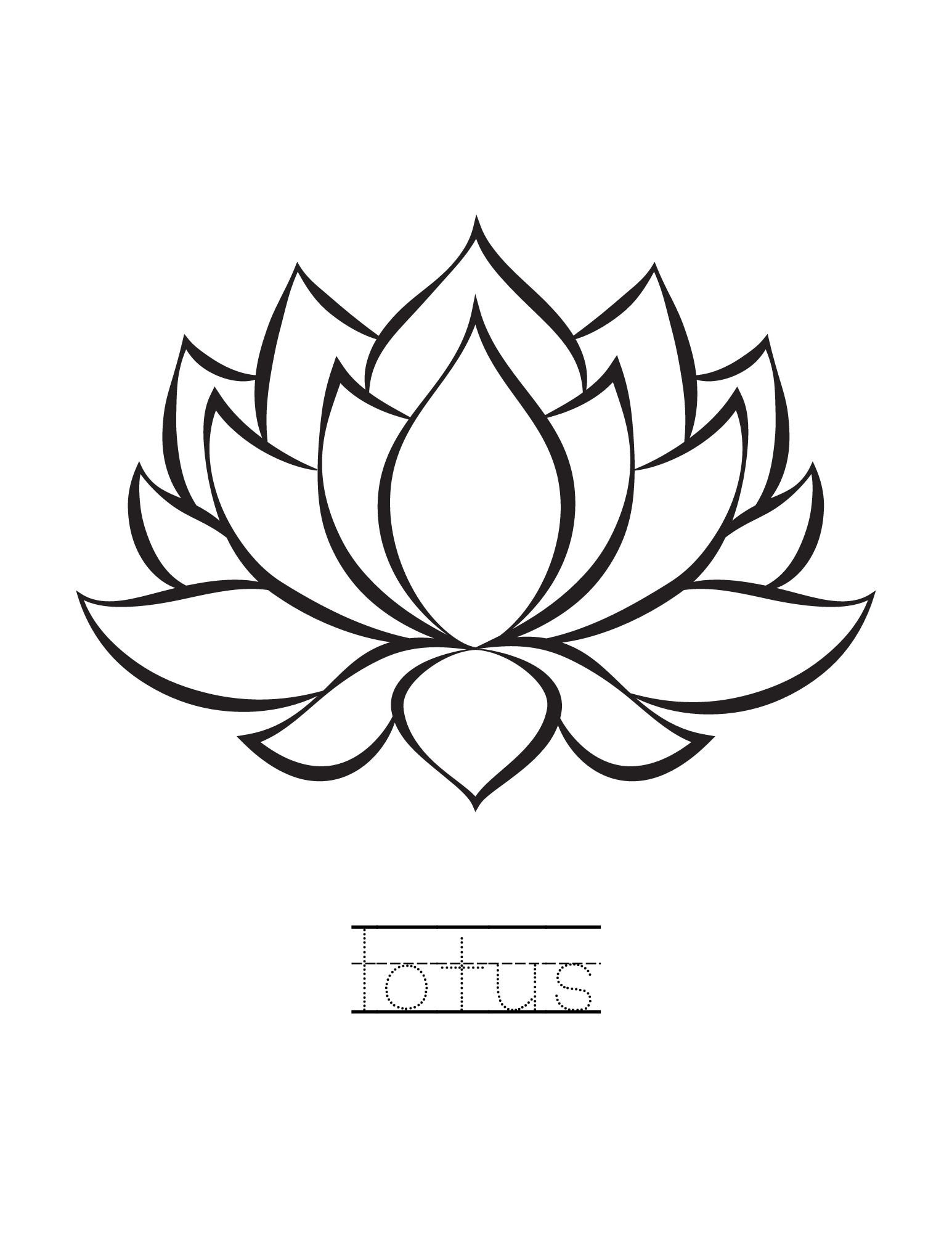 Printable Fun Coloring and Learning Book, Floral Designs With Word ...