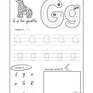 Printable Fun ABC Coloring Writing Practice Exercises for Pre-k ...