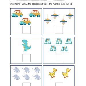 Printable Kids Fun Counting Practice Worksheets, Math Skills, Number ...
