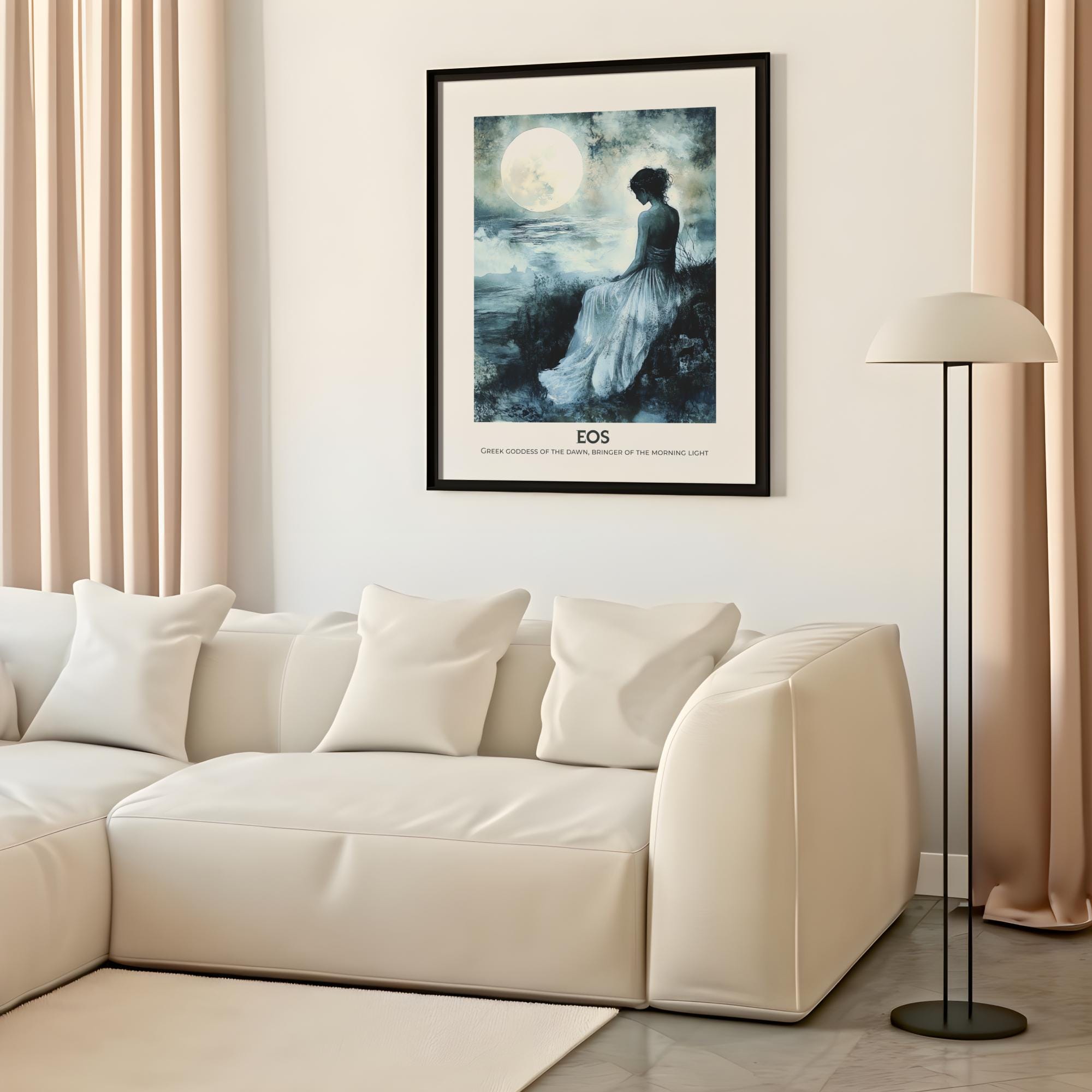 EOS Greek Goddess of the Dawn, Ancient Greek Art Style Wall Art Print ...