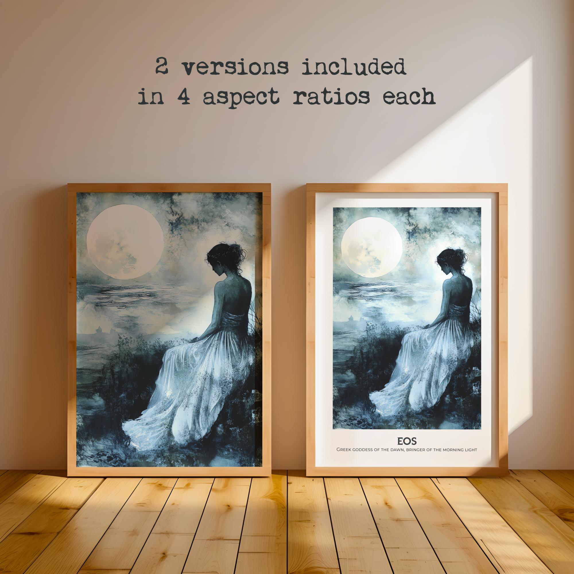 EOS Greek Goddess of the Dawn, Ancient Greek Art Style Wall Art Print ...