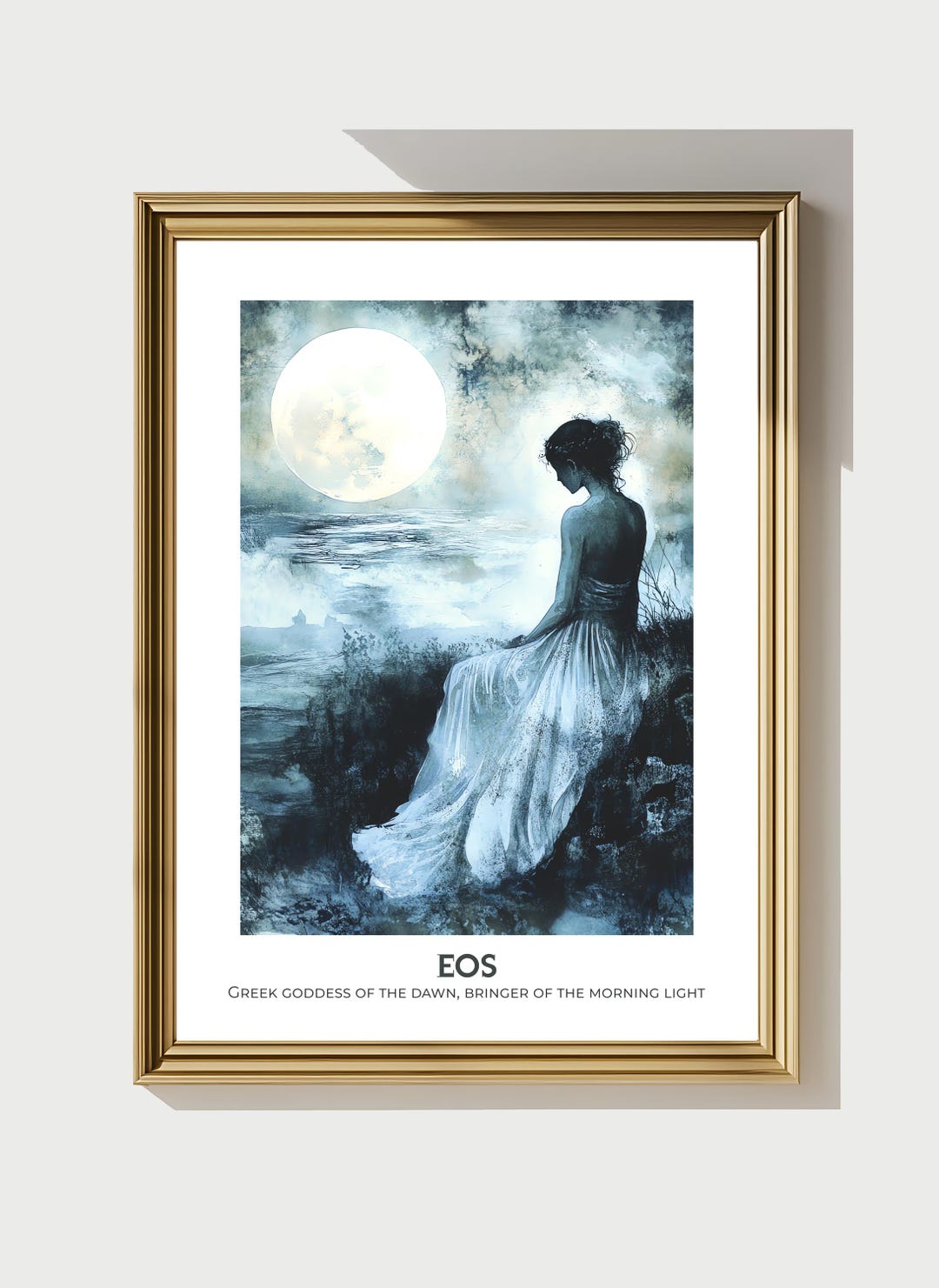 EOS Greek Goddess of the Dawn, Ancient Greek Art Style Wall Art Print ...