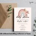Boho Rainbow Baby Shower Invitation Bundle | Rainbow Baby Shower ...