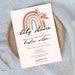 Boho Rainbow Baby Shower Invitation Bundle | Rainbow Baby Shower ...