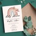 Boho Rainbow Baby Shower Invitation Bundle | Rainbow Baby Shower ...