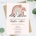 Boho Rainbow Baby Shower Invitation Bundle | Rainbow Baby Shower ...