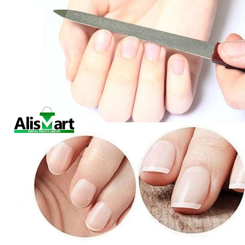 Professional Stainless Steel Nail File for Fingernail Toenails Manicure ...
