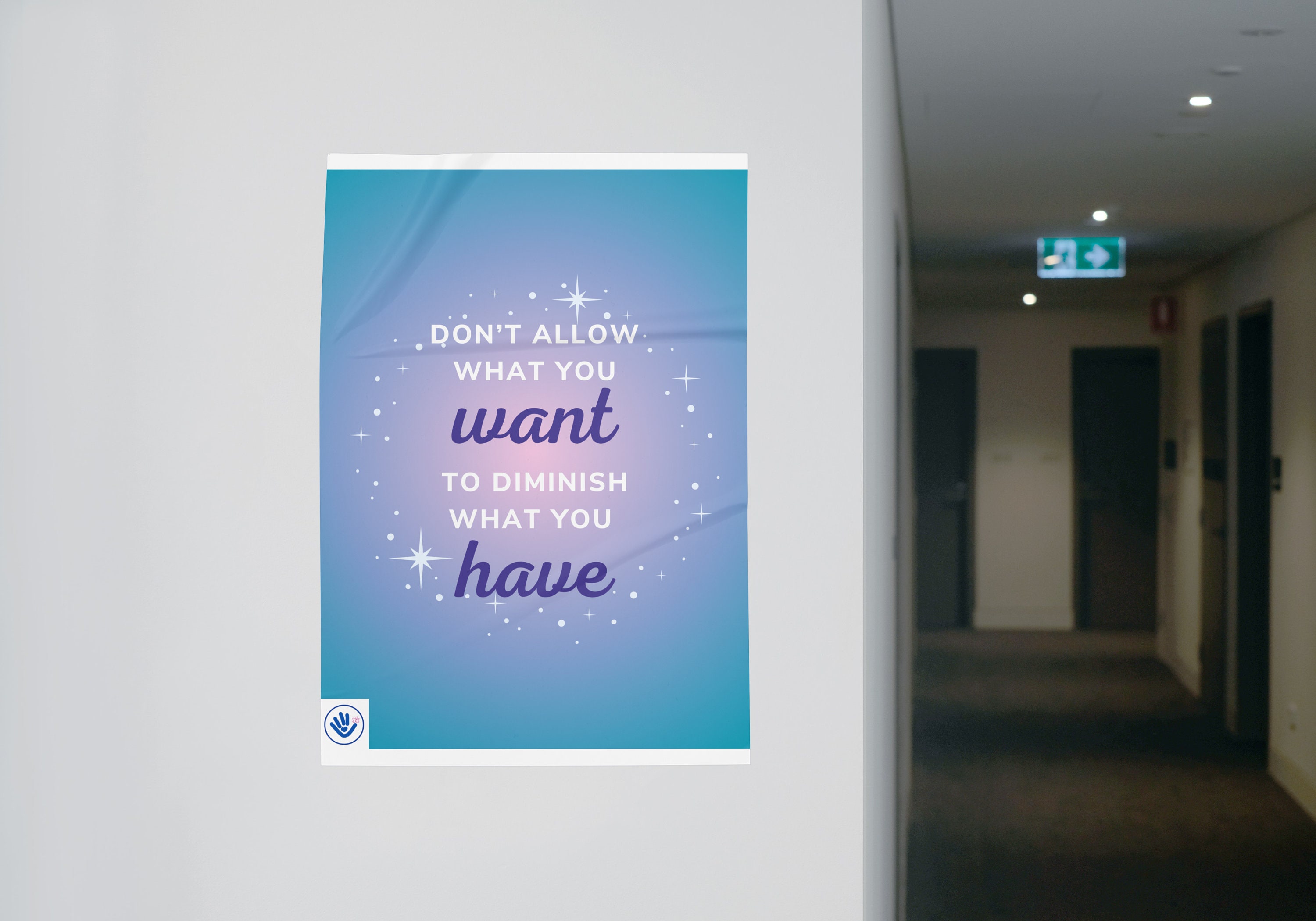 Printable Gratitude Poster | US Letter Size | What You Want Vs. What ...