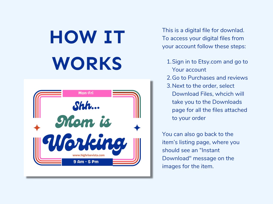 Working Mom Printable Signs | 11 X 8.5 Inches | Do Not Disturb | Call ...