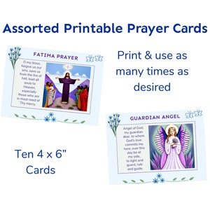 Printable Prayer Cards | 4 X 6 “ | Catholic Prayers | Lord's Prayer ...