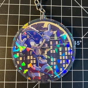 Sonic the Hedgehog Keychain - Etsy
