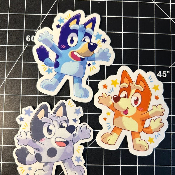 Bluey Stickers Muffin - Etsy