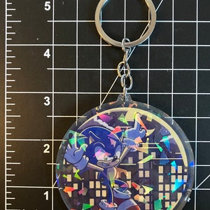 Sonic the Hedgehog Keychain - Etsy