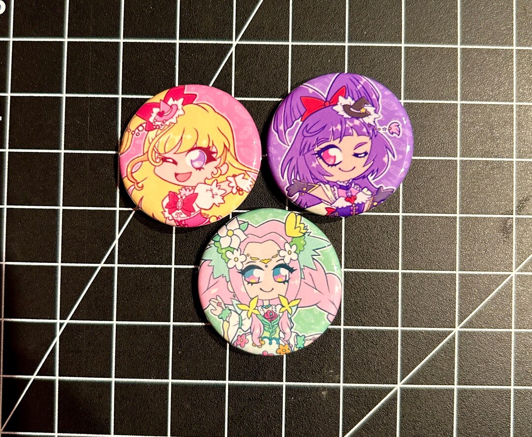 Mahou Tsukai Precure Witchy Pretty Cure Button Pin Badges Etsy