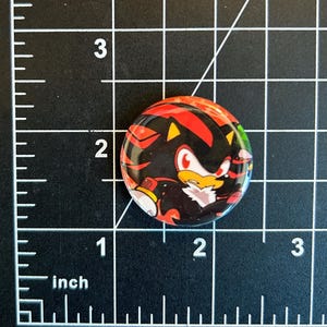 Sonic the Hedgehog Button Pin Badges (sonic, Tails, Knuckles, Shadow ...