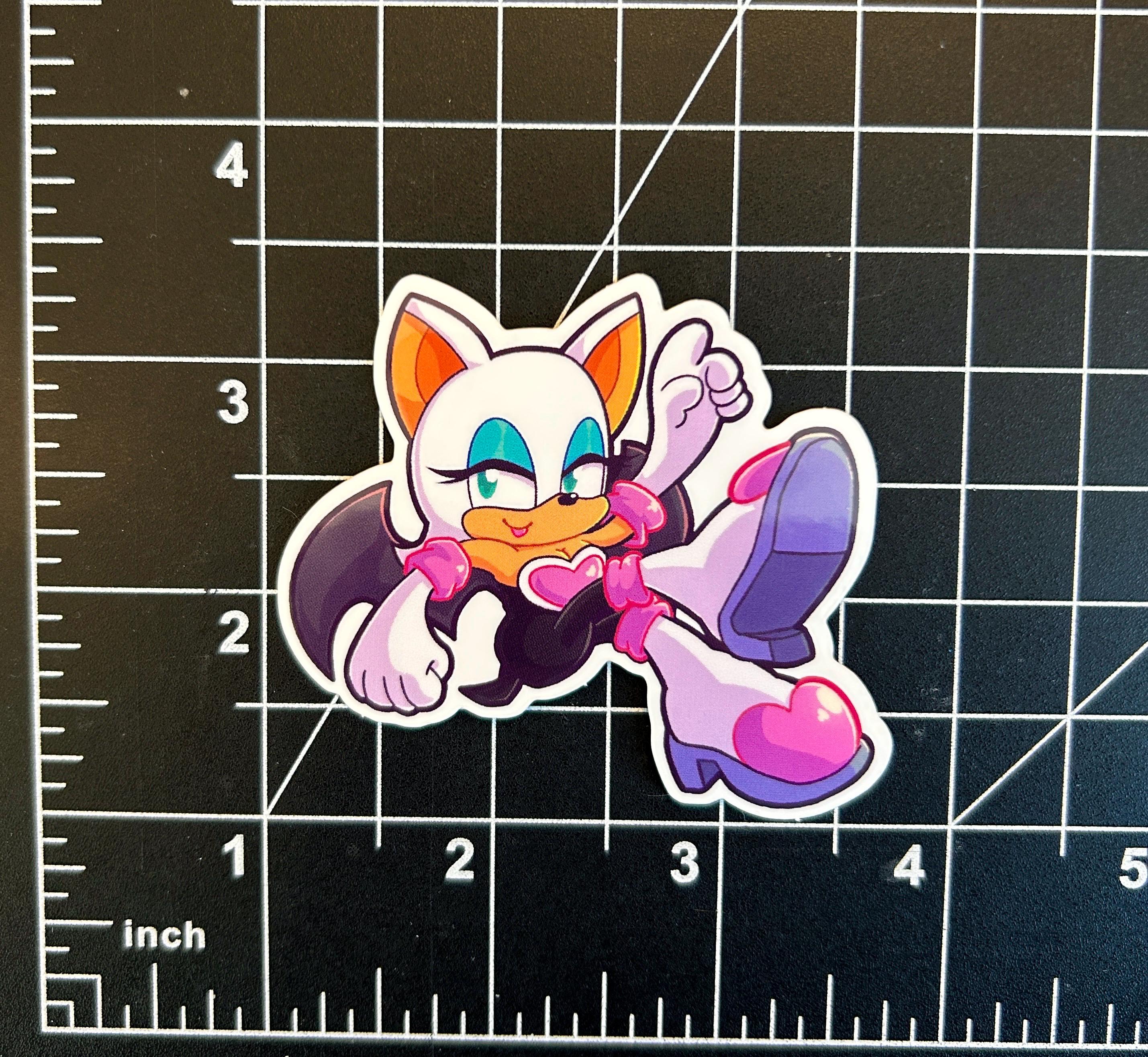 Sonic the Hedgehog Stickers (sonic, Tails, Knuckles, Shadow, Amy, Rouge ...