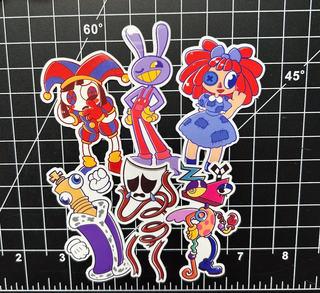 The Amazing Digital Circus Stickers (pomni, Jax, Ragatha, Kinger ...