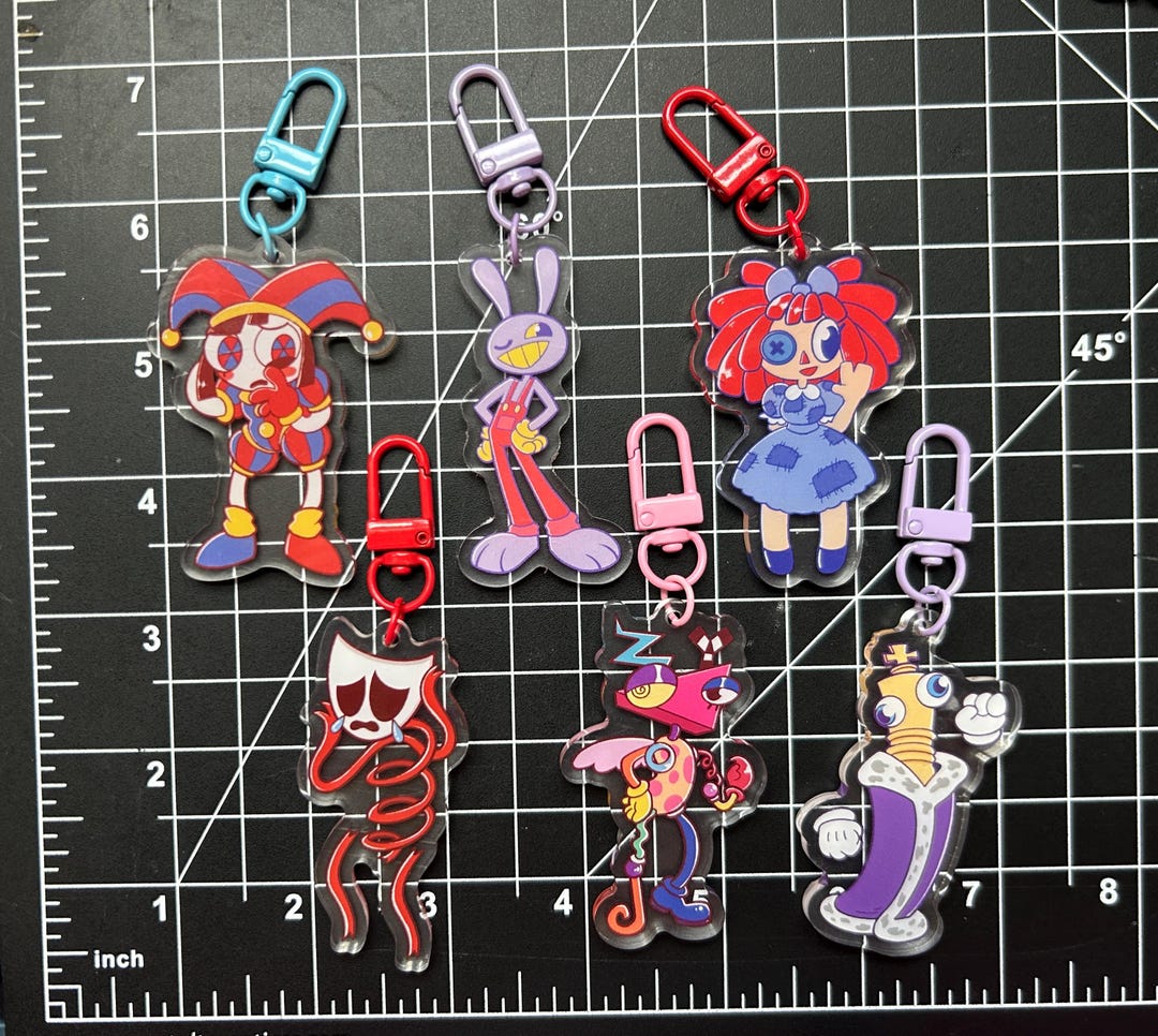 The Amazing Digital Circus Charms (double Sided) - Etsy