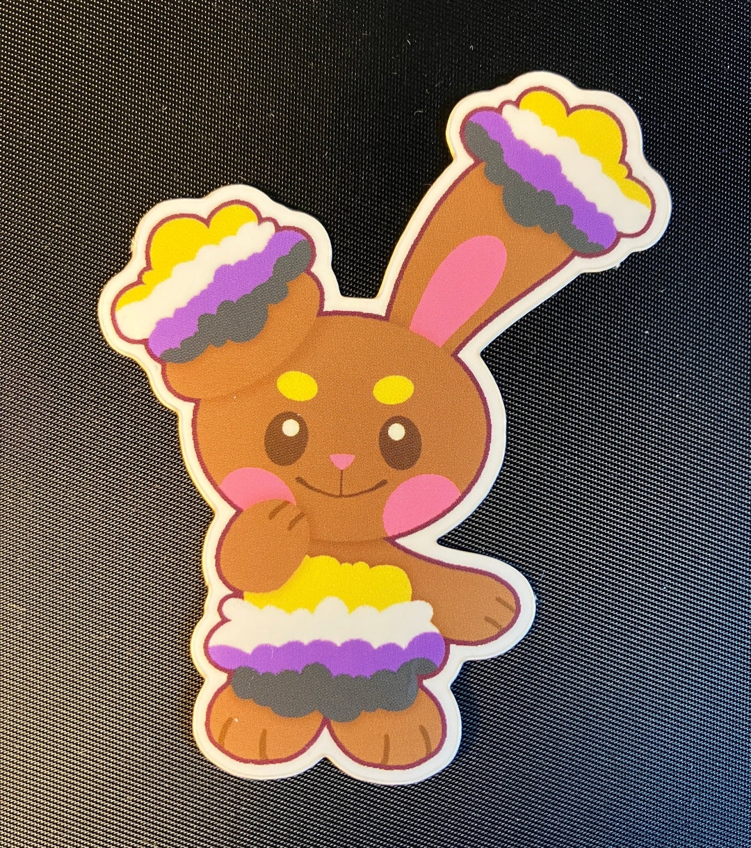 Nonbinary Buneary Sticker - Etsy