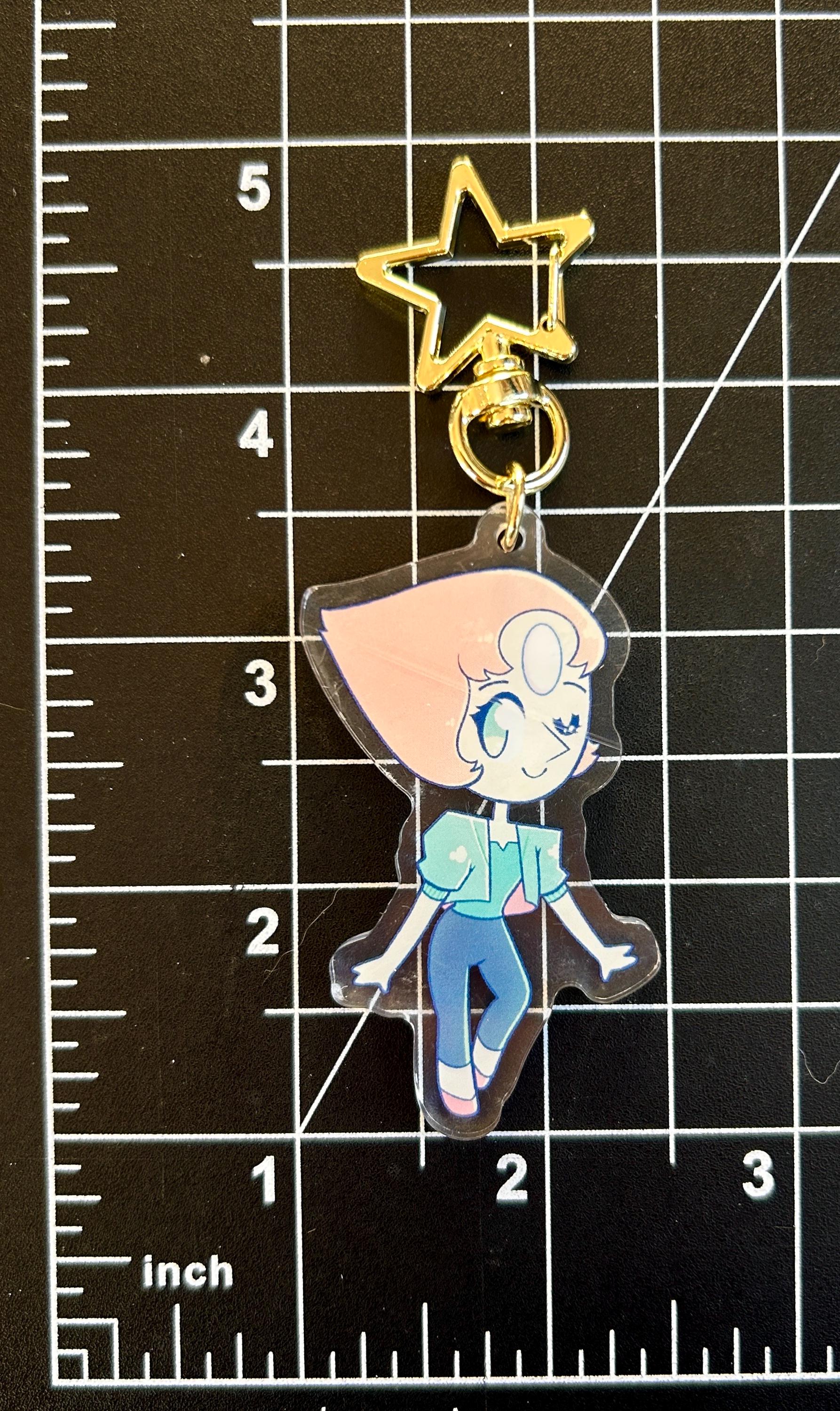Steven Universe Crystal Gems Double Sided Keychain Charms (steven ...