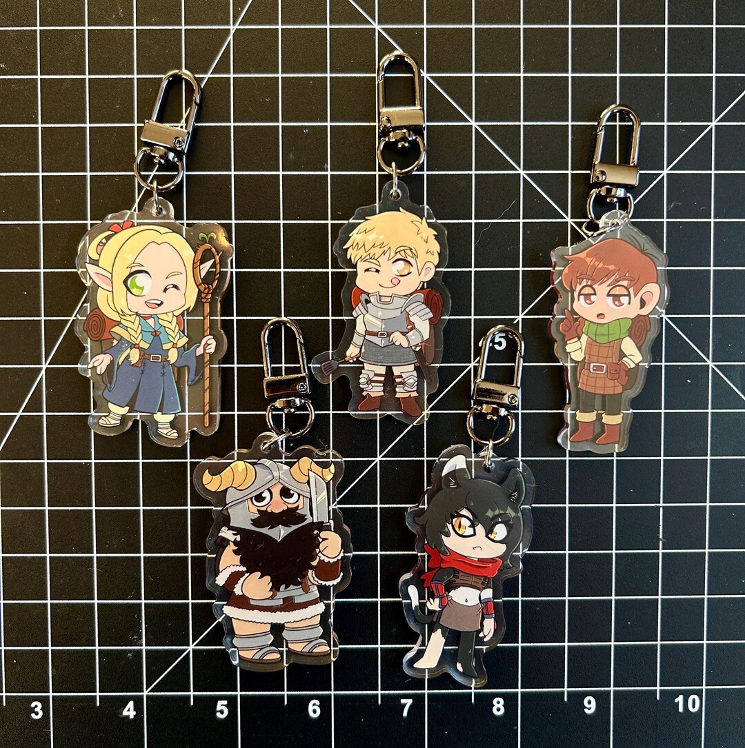 Dungeon Meshi Double Sided Keychain Charms - Etsy