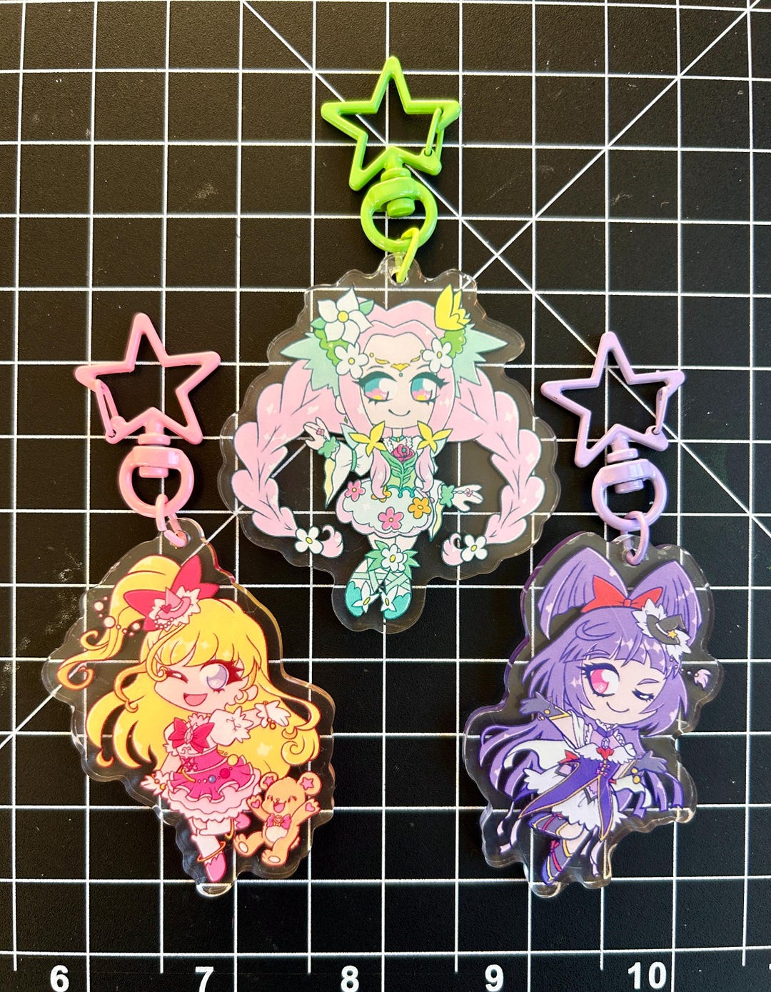 Mahou Tsukai Pretty Cure Witchy Precure Double Sided Charm Keychains ...