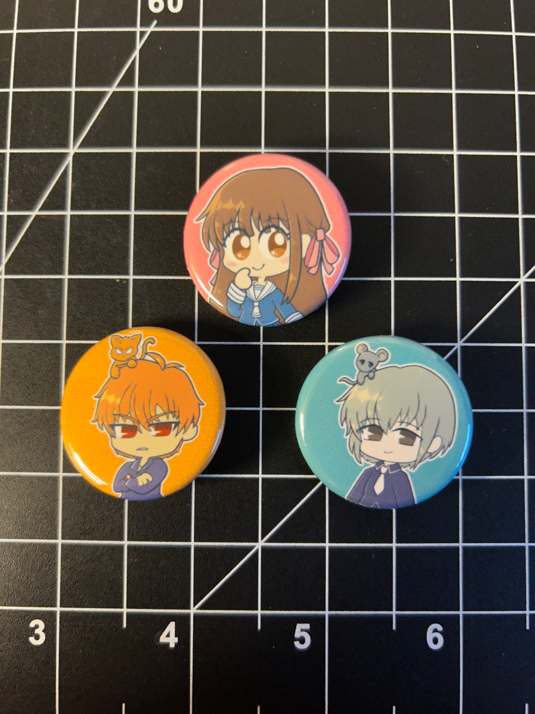 Fruits Basket Button Pin Badges Etsy