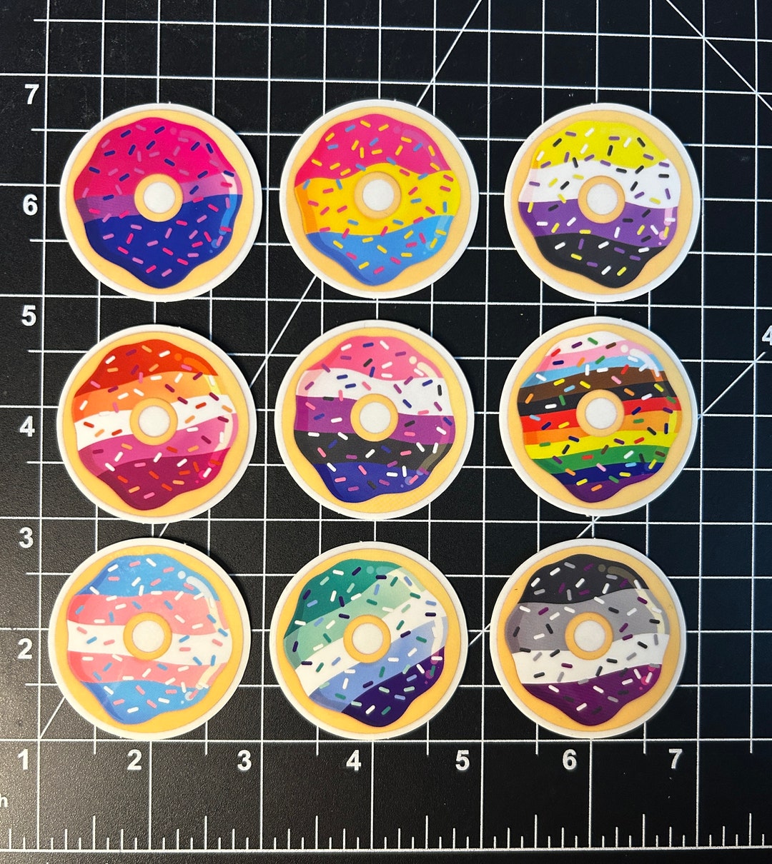 Donut LGBTQ Pride Stickers - Etsy