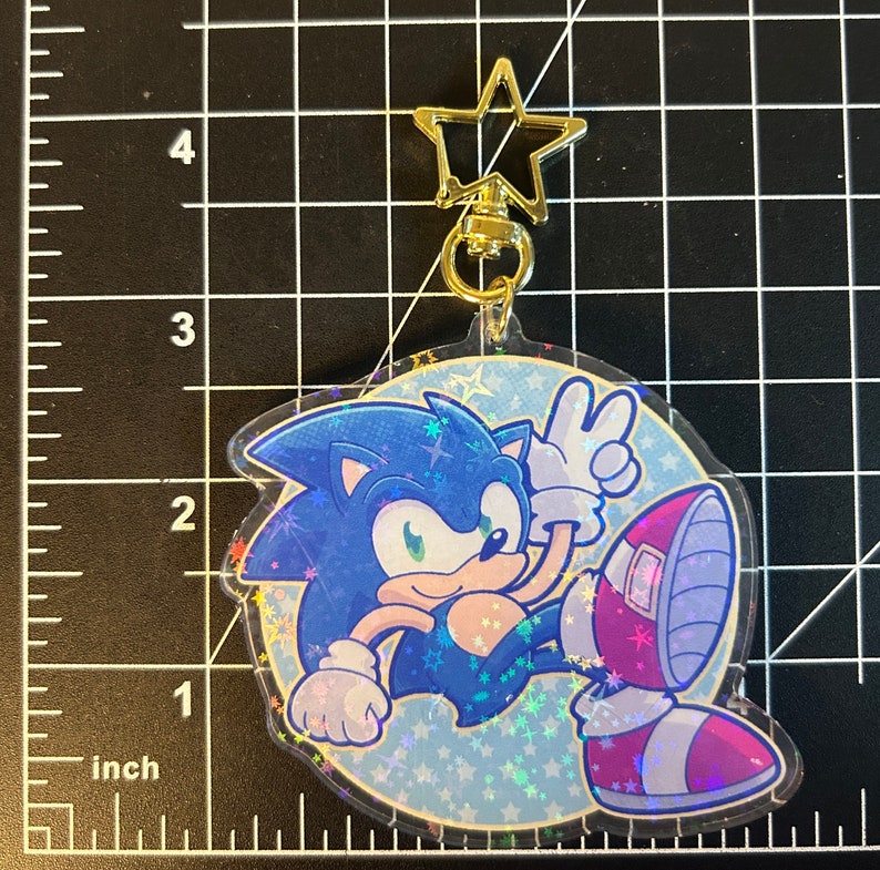 Sonic the Hedgehog Double Sided Charm - Etsy
