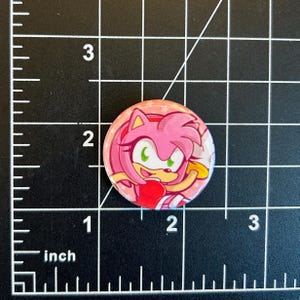 Sonic the Hedgehog Button Pin Badges (sonic, Tails, Knuckles, Shadow ...