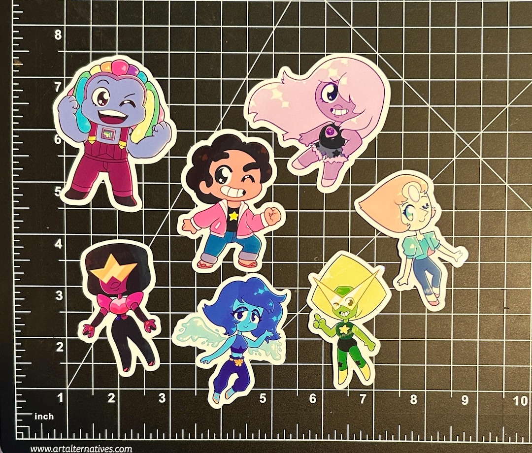Steven Universe Crystal Gems Stickers - Etsy