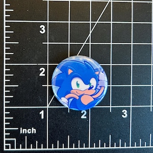 Sonic the Hedgehog Button Pin Badges (sonic, Tails, Knuckles, Shadow ...