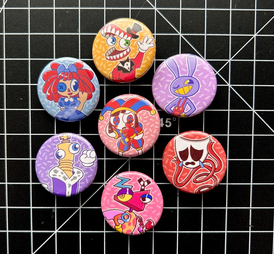 The Amazing Digital Circus Button Pin Badges - Etsy