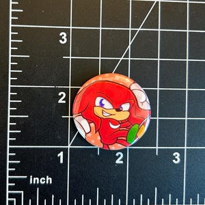 Sonic the Hedgehog Button Pin Badges (sonic, Tails, Knuckles, Shadow ...