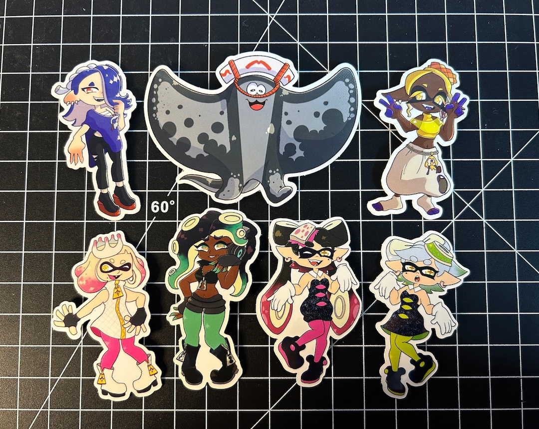 Splatoon Idol Stickers (deep Cut, off the Hook, and Squid Sisters) - Etsy