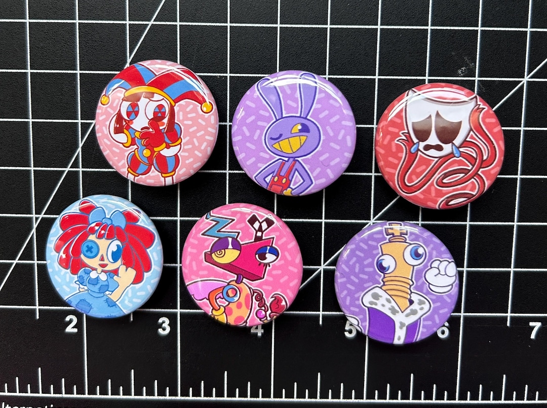 The Amazing Digital Circus Button Pin Badges - Etsy
