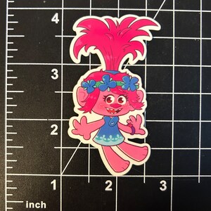 Trolls Poppy and Branch, Velvet and Veneer Stickers - Etsy
