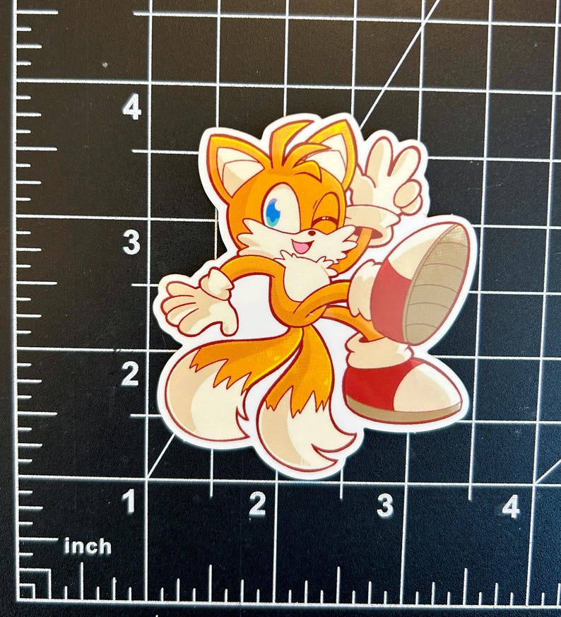 Sonic the Hedgehog Stickers (sonic, Tails, Knuckles, Shadow, Amy, Rouge ...